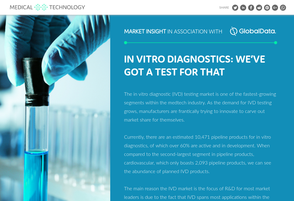 In vitro diagnostics: we’ve got a test for that - Medical Technology ...