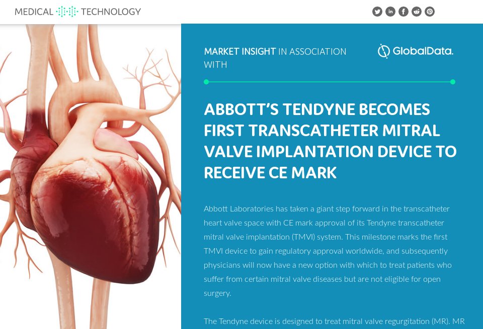 Abbott’s Tendyne becomes first transcatheter mitral valve implantation ...